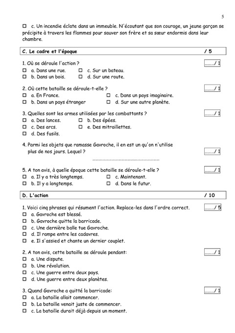 Les Miserables - Lecture - écriture- Exploitation complète - Cm1 - Cm2 ...