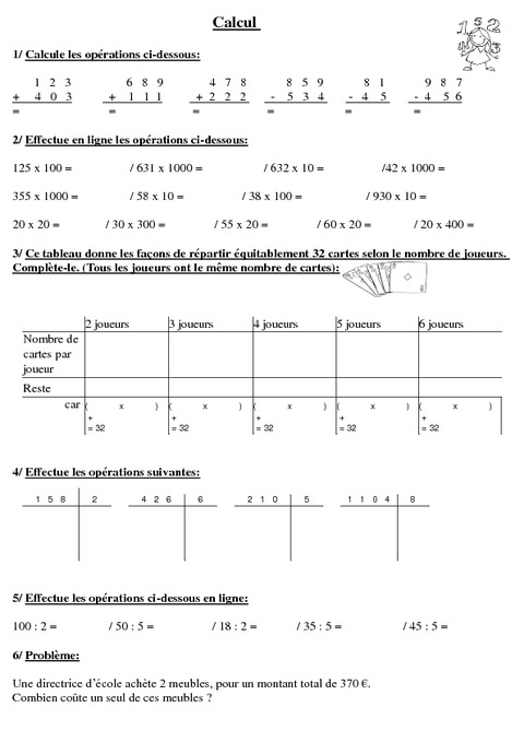 Révisions fin d'année - Mathématiques - Ce2 - Evaluation cycle 3 - Pass ... Révisions fin d'année - Mathématiques - Ce2 - Evaluation cycle 3 - Pass ...