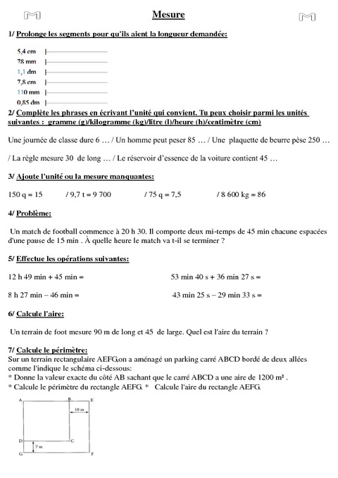 Révisions fin d'année - Cm2 - Mathématiques - Cycle 3 - Pass Education Révisions fin d'année - Cm2 - Mathématiques - Cycle 3 - Pass Education