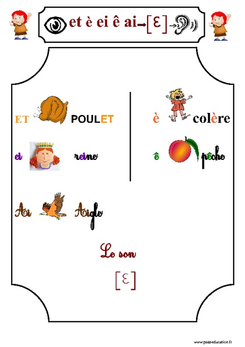 Le son [et è ei ê ai] - Cp - Etude des sons - Lecture - Cycle 2 - Pass ...