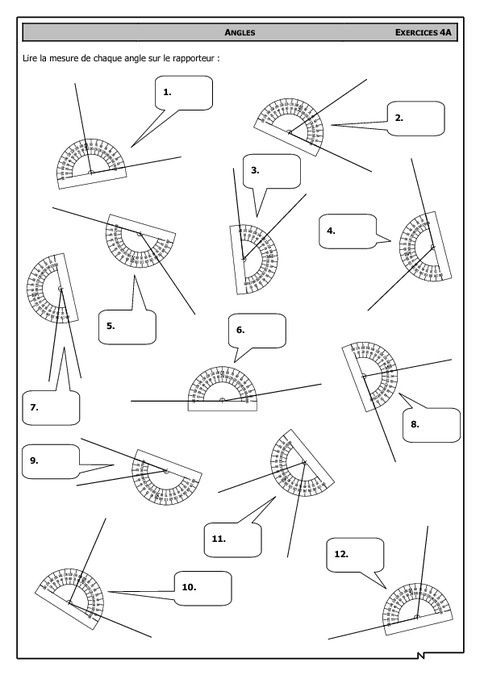 Angles - 6ème - Exercices - Correction - Collège - Mathématiques ...