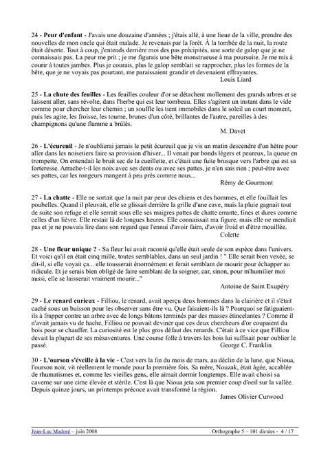 Dictées - Cm2 - Exercices - Orthographe - Français - Cycle 3 - Pass ...