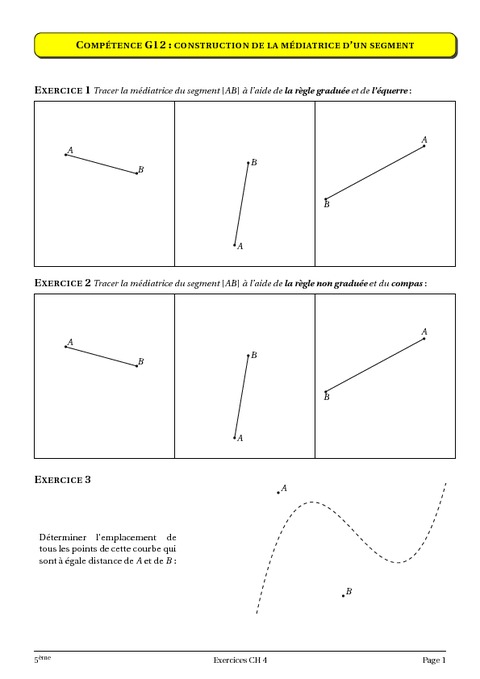 Triangles – 5ème – Cours – Exercices – Géométrie – Collège ... Triangles – 5ème – Cours – Exercices – Géométrie – Collège ...