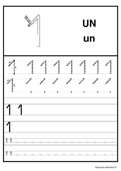 Chiffres: 1 - 2 - 3 - 4 - 5 - 6 - 7 - 8 - 9 - Ecriture - Maternelle ...