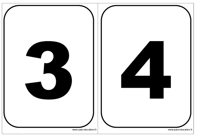 Cartes nombres - Affichages pour la classe – Maternelle – PS – MS – GS ...