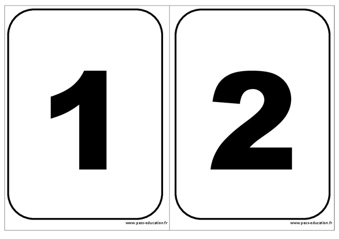 Cartes nombres - Affichages pour la classe – Maternelle – PS – MS – GS ...