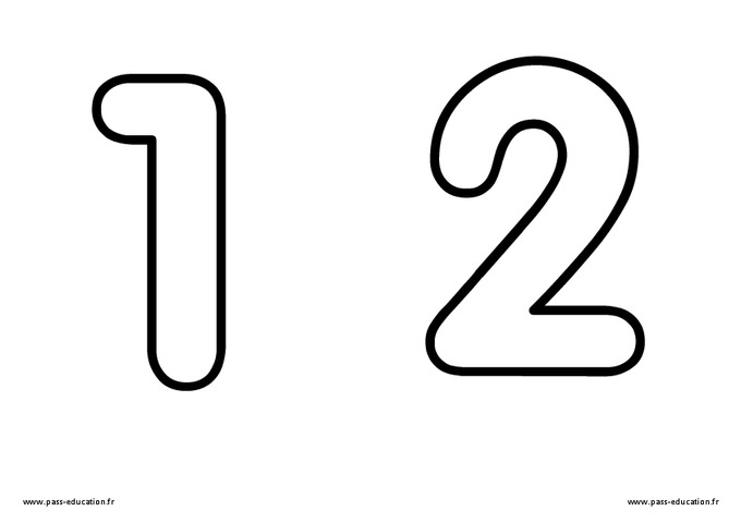 Chiffres de 1 à 5 à décorer - Ecriture - Maternelle - Petite - Moyenne ...