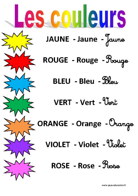 Couleurs – Affichages pour la classe – Maternelle – PS – MS – GS - Pass ...