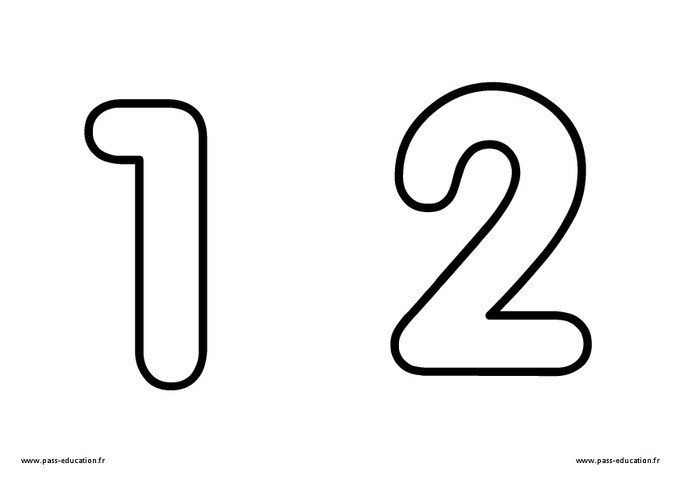 Chiffres de 1 à 9 à décorer – Ecriture de nombres - Maternelle – Grande ...