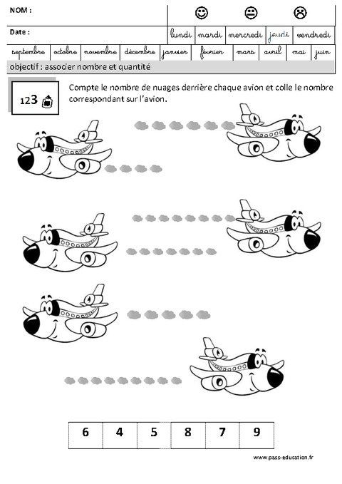 Dénombrer - Quantités et nombres – Maternelle – Grande section – GS ...