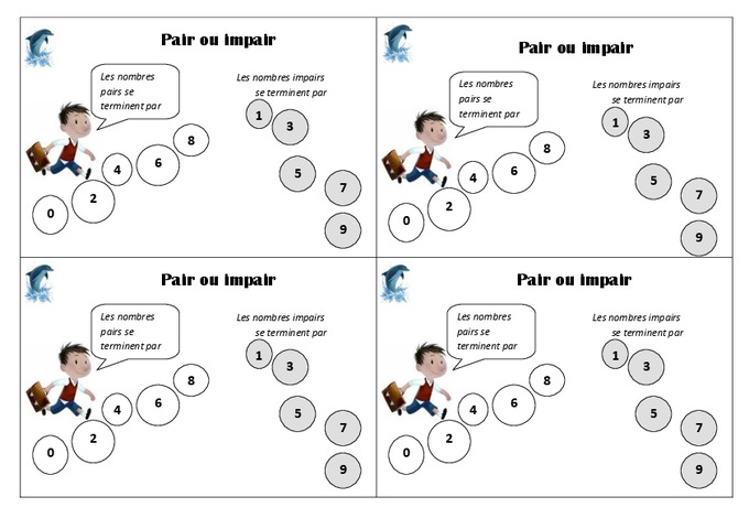 Pair - Impair – Ce1 - Leçon - Pass Education