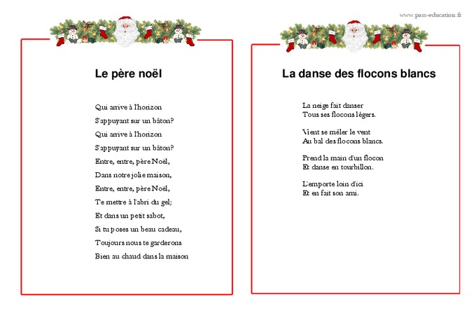 Noël – Poèmes - Cp - Ce1 - Cycle 2 - Pass Education