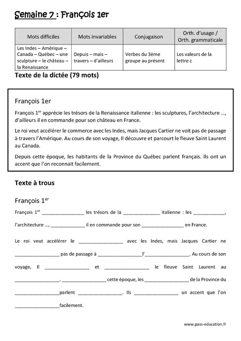 Verbes du 3ème groupe au présent - Valeurs de la lettre c – Dictée ...