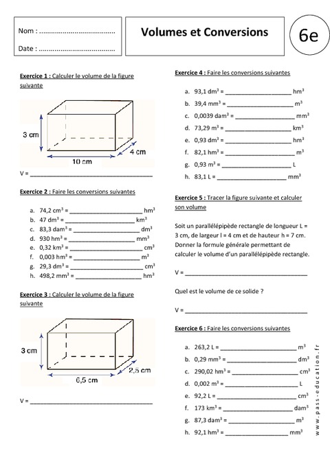 comment calculer un volume en physique - DrBeckmann