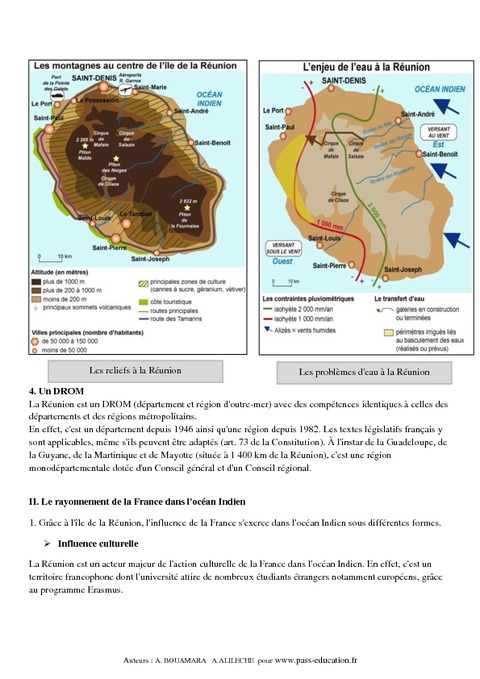L’île de la Réunion - La France, une influence mondiale – Etude de cas ...