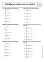 Multiplier un nombre par une fraction – 6ème – Exercices corrigés ...