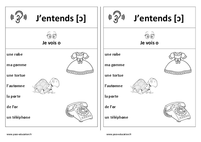 Fiche mémo élève – Son o ouvert – Cp - Etude des sons – Cycle 2 - Pass ...