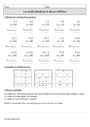 Multiplication à 2 chiffres – Cm1 – Révisions à imprimer - Pass Education