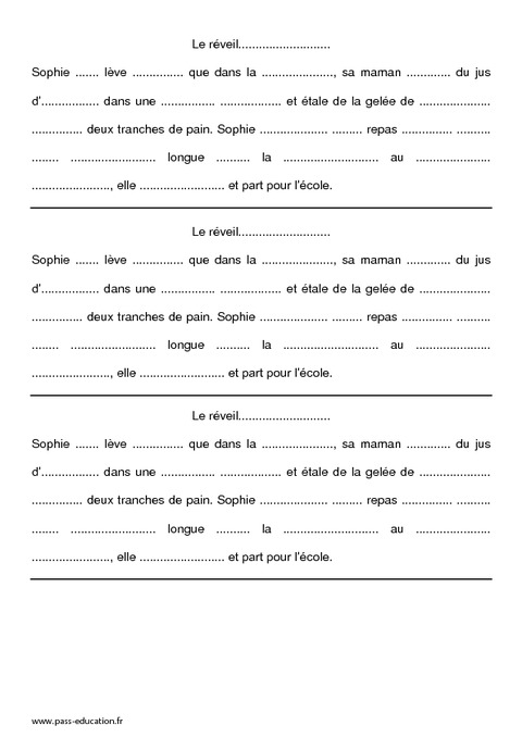 Valeurs de la lettre s - Ce2 - Dictée accompagnée n°7 - Pass Education