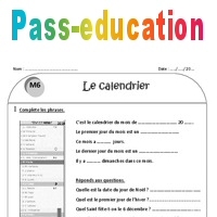 lire un calendrier ce1 exercice