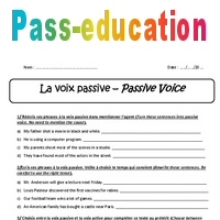 Voix passive - Passive Voice - Exercices corrigés : 3eme Secondaire ...