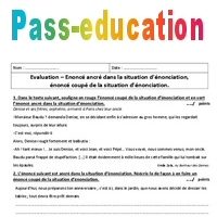 la situation d'énonciation ancré et coupé