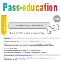 Découvrir qu’un mot peut avoir plusieurs sens - Cours, Leçon : 4eme ...