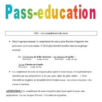 Complément du nom - Leçon - Cm1 - Grammaire - Cycle 3 - PDF à imprimer