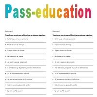 Phrase négative - Ce2 - Exercices - Cycle 2 - PDF à imprimer