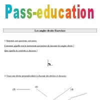 Angles droits - Ce2 - Exercices - Cycle 2 - PDF à imprimer