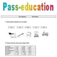 Les masses - Ce2 - Exercices - Cycle 2 - PDF à imprimer