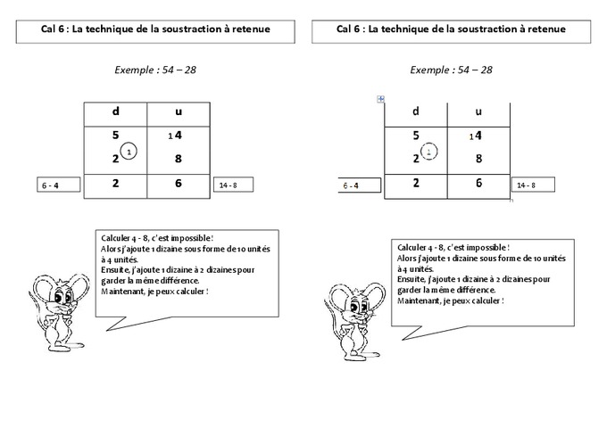 Technique de la soustraction à retenue – Ce2 - Leçon - Pass Education