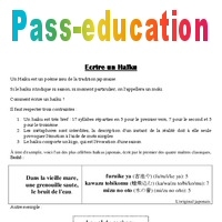 Haïku - Cm1 - Cm2 - Ecriture poétique - Ecrire - Rédaction - Cycle 3 ...