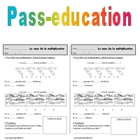 Multiplication - Ce1 - Exercices sur le sens de la multiplication ...