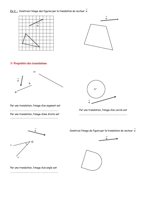 Exercice De Translation 4Ème | Exercices Sur Les Translations 4Ème – ATDSBA