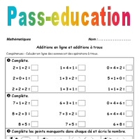 Additions En Ligne Additions Trous Cp Evaluation Cycle 2 Additions En Ligne Additions Trous Cp Evaluation Cycle 2