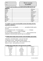 Mots invariables - Cm2 – Exercices corrigés – Orthographe – Cycle 3 ...