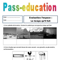 Le temps qu’il fait – Cp - Evaluation - Cycle 2 - PDF à imprimer