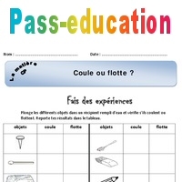 Coule - Flotte – Eau - Cp – Exercices – Matière – Découverte du monde ...