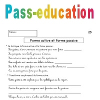Forme active - Forme passive - Cm1 - Cm2 - Exercices corrigés - Cycle 3 ...