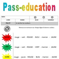 Couleurs – Lecture - Maternelle – Petite section – Moyenne section ...