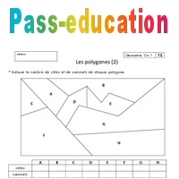 Polygones – Cm1 – Exercices corrigés – Géométrie - Cycle 3 - PDF à imprimer