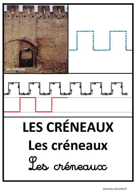 Créneaux - Graphisme – Affichages pour la classe – Maternelle – PS – MS ...