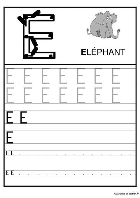 Alphabet - Ecrire les lettres – Ecriture – Maternelle – Petite section ...