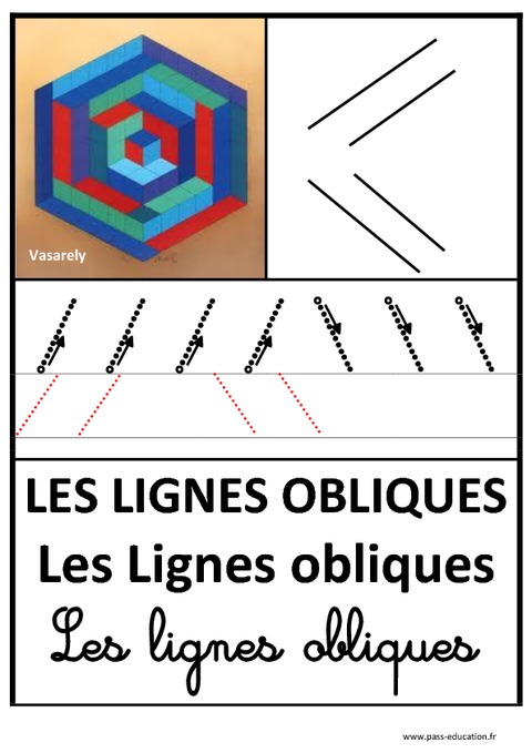 Graphisme : Lignes obliques - Le jardin d'Alysse