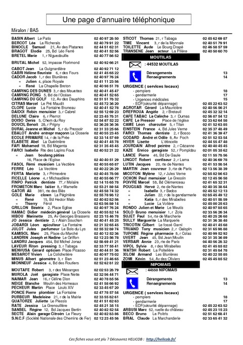 Page d’annuaire téléphonique – Ce2 - cm1 - Cm2 – Lecture fonctionnelle ...