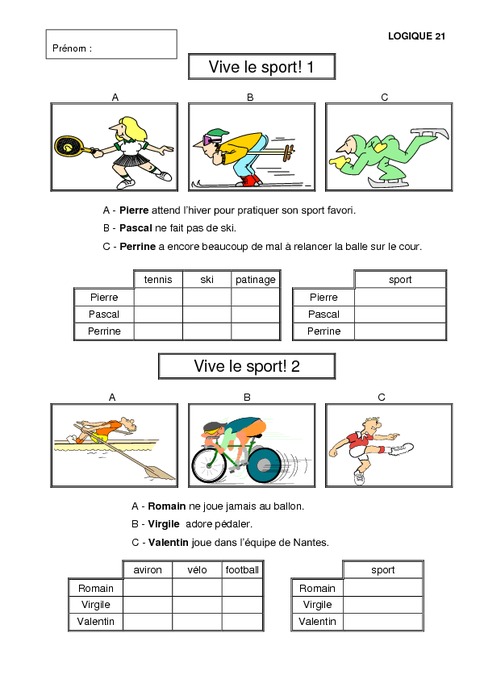Problèmes de logique - Cp - Mathématiques - Exercices et correction ...