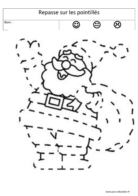 Repasse sur les pointillés - Graphisme – Maternelle – Petite section ...