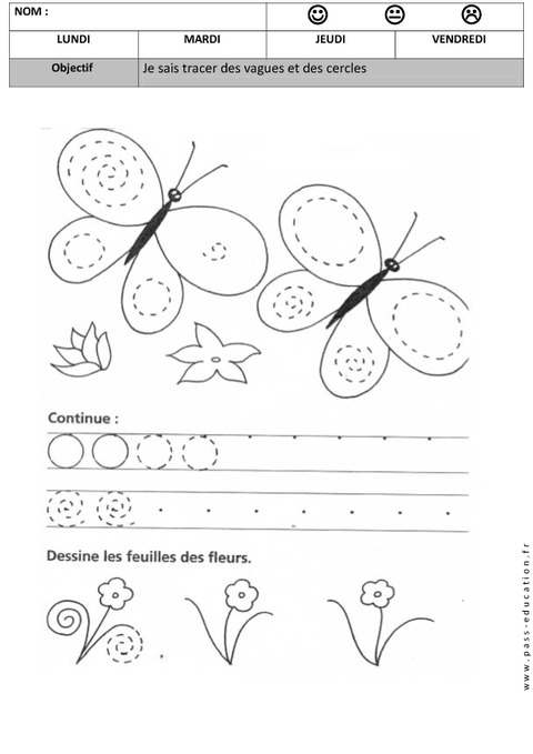 Graphisme – Maternelle – Petite section – Moyenne section - Cycle 1 ...