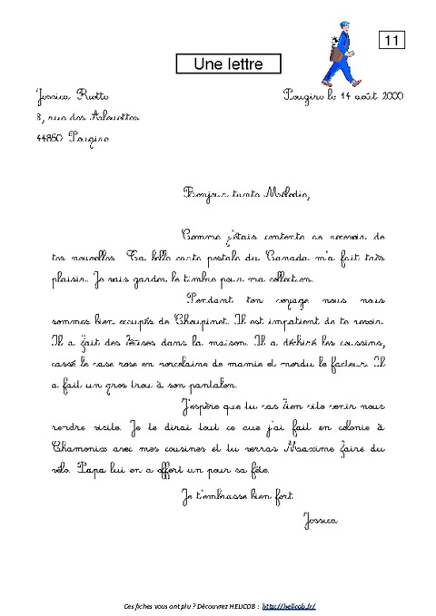 Une lettre – Ce1 – Lecture fonctionnelle – Français – Cycle 2 - Pass ...